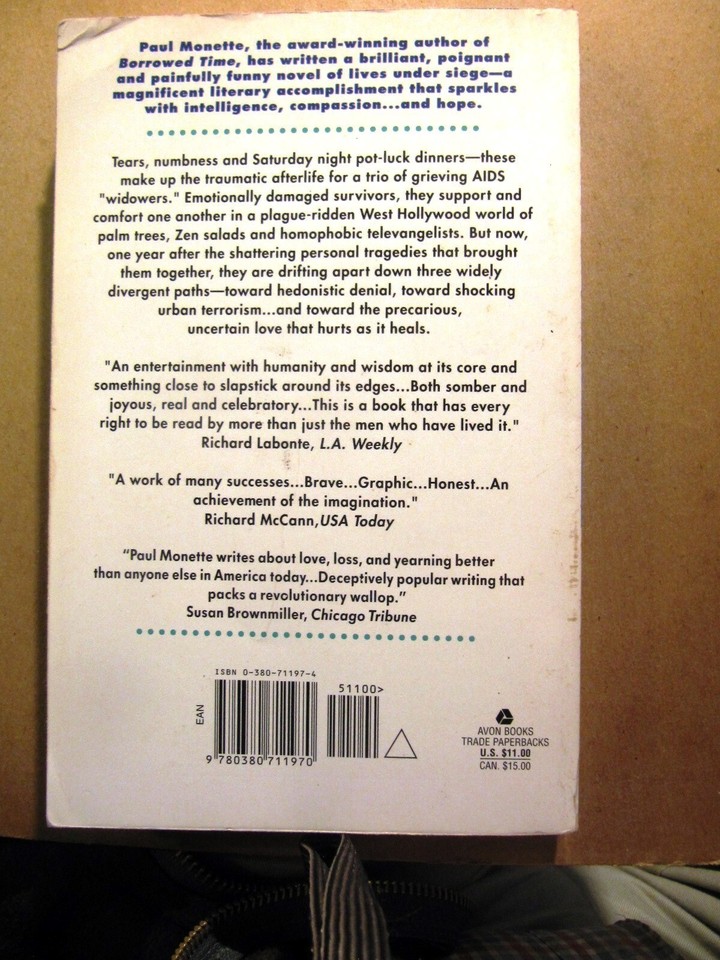 PAUL MONETTE AFTERLIFE Gay Fiction Aids Crisis Los Angeles FIRST ...