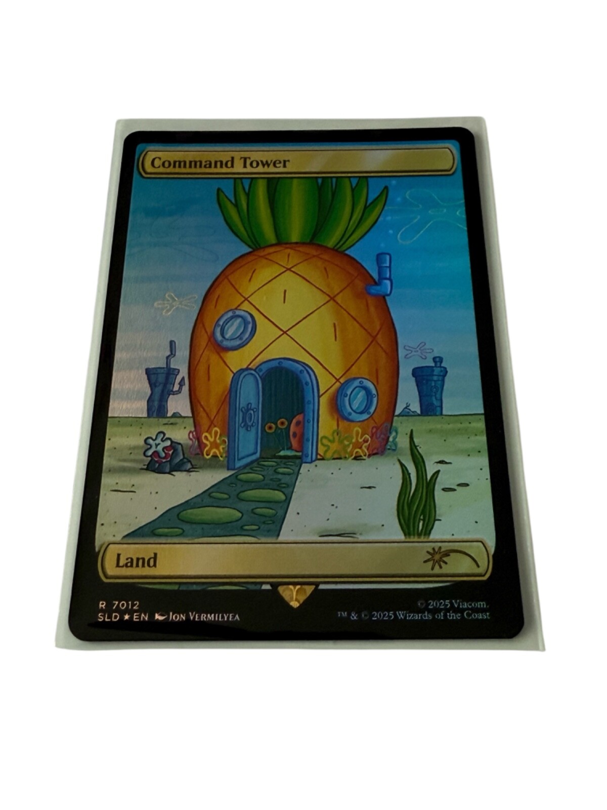 Command Tower Foil 7012 Spongebob Secret Lair RARE Bonus Card MTG NM ...