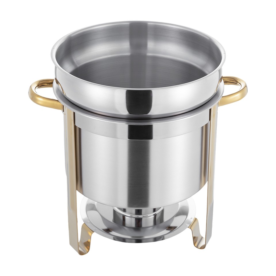 11L Soup Chafer Catering Chafing Dish Food Pan Warmer Stainless Steel ...