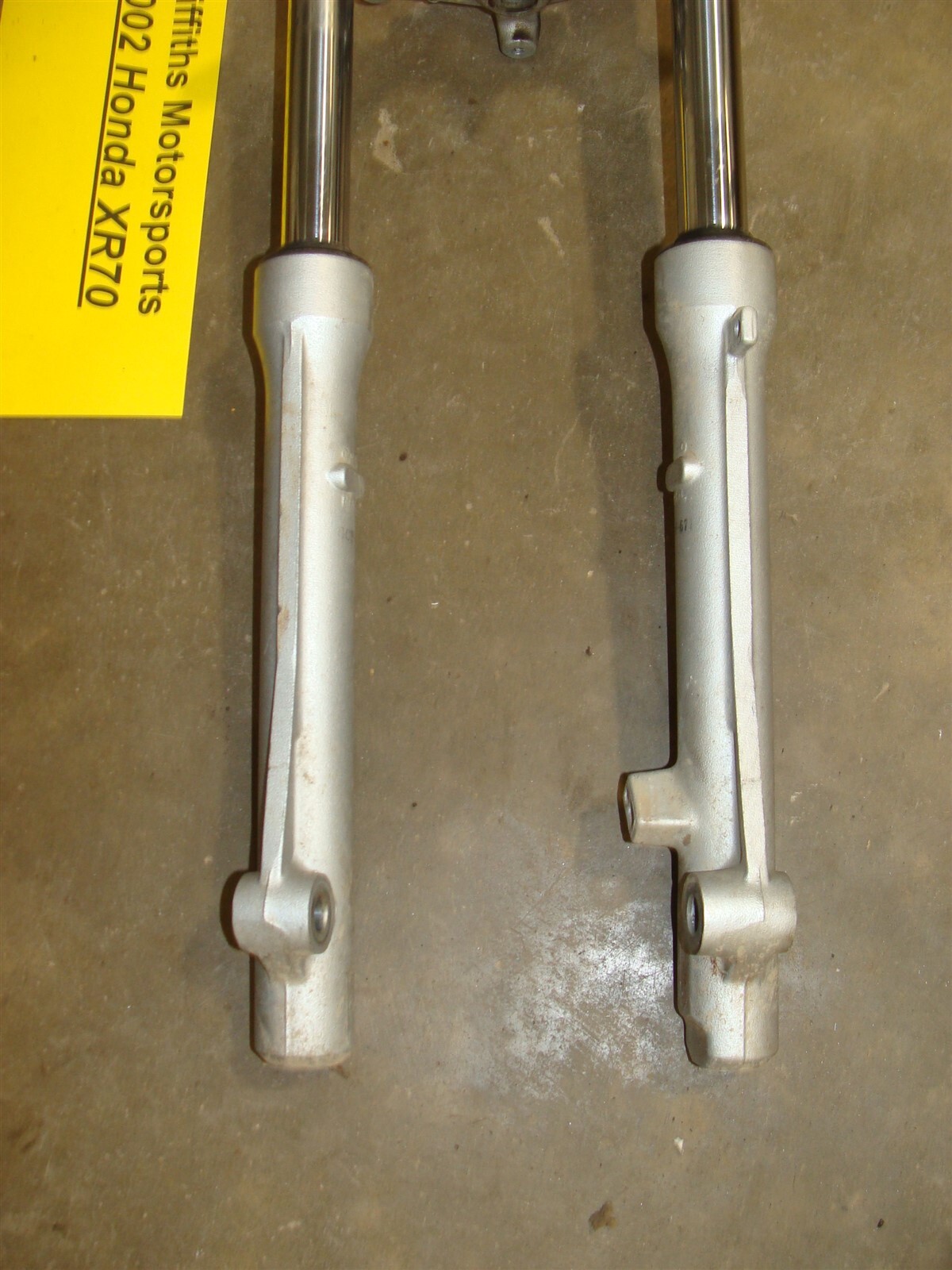 2002 Honda XR70R oem crf70 front forks shock legs triple tree clamp ...
