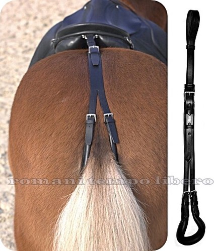CODALE PER SELLA IN CUOIO CRUPPER LEATHER HORSE SADDLE ACCESSORIES | eBay