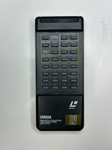 Yamaha RS-LVX1 Laservision Remote Control, OEM LV-X1 Laserdisc Player ...