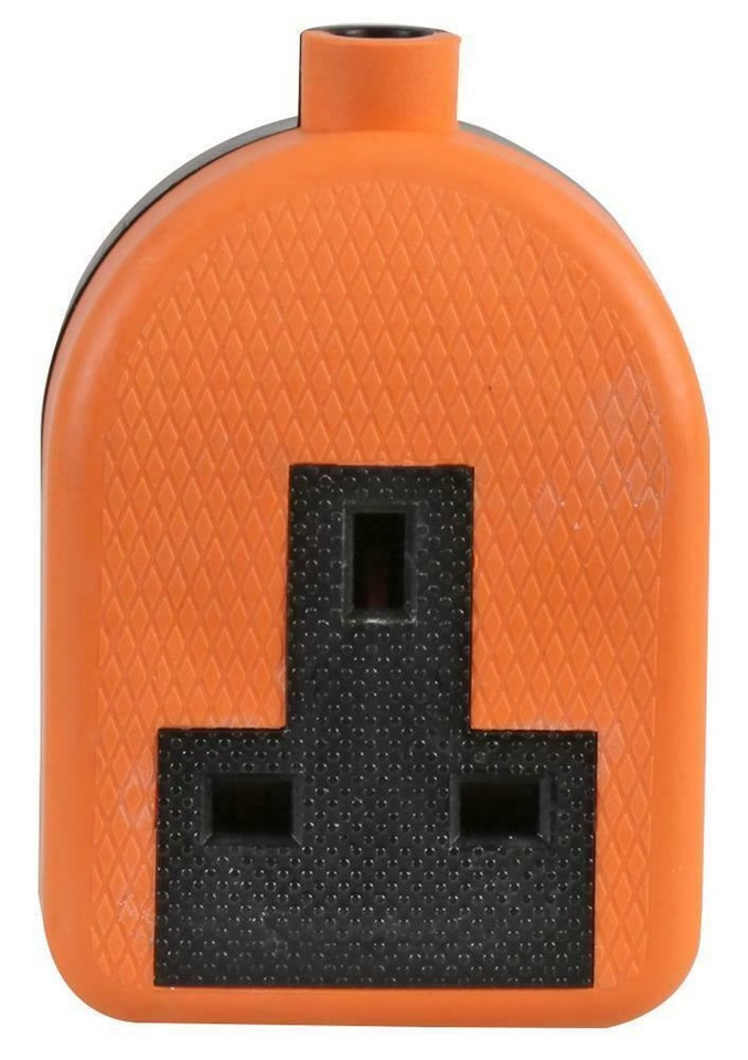 Heavy Duty Rubberised Extension Lead Trailing Socket End Single 1 Gang ...