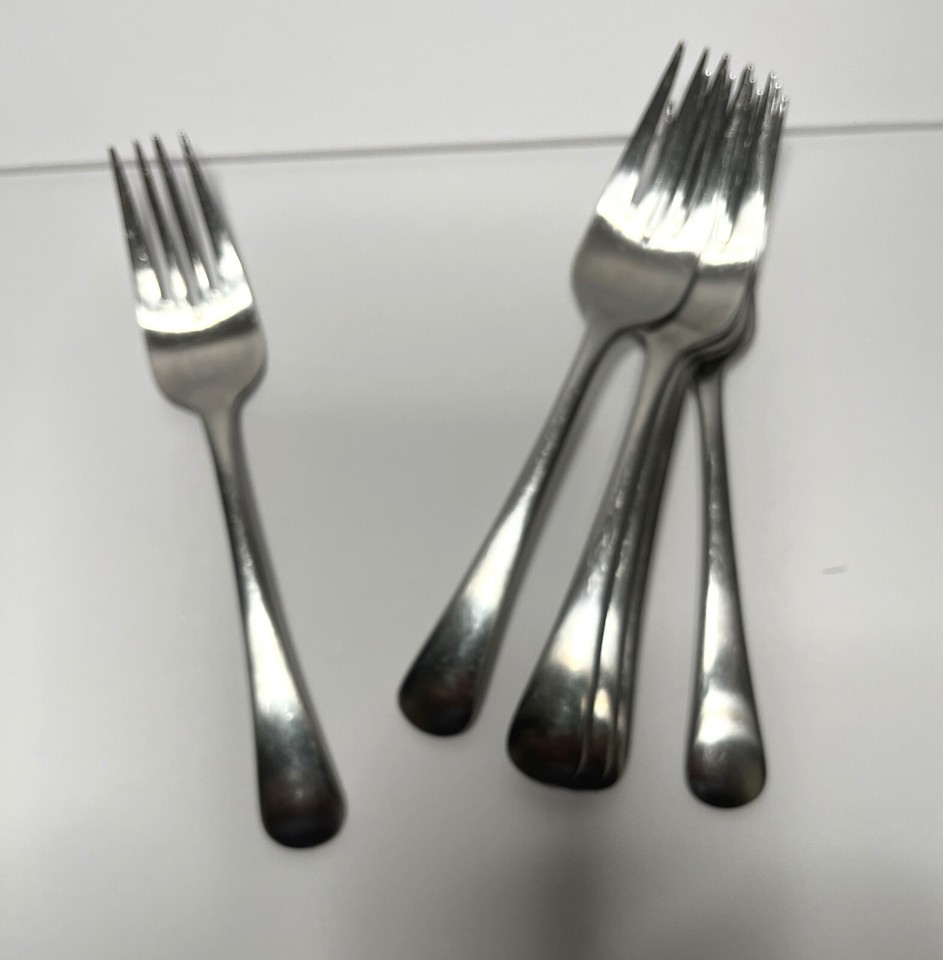 Oneida Chandler Brushed 18/10 Stainless Set of 6 Salad Forks 7-1/4" | eBay