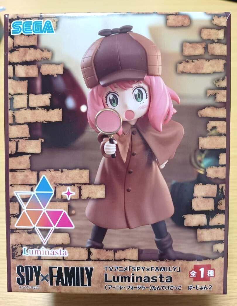 SEGA Spy Family Luminasta Anya Forger Detective Figure 12cm Anime 2024 ...
