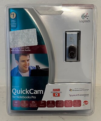 Logitech QuickCam for Notebooks Pro USB-2.0 WebCam w/Microphone 1.3MP ...