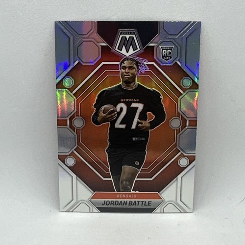 2023 Panini Mosaic Football Jordan Battle Silver Prizm Rookie Card #338 ...