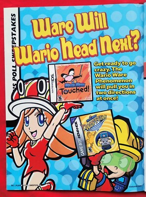 2005 WARIO WORLD Touched Twisted Nintendo Sweepstakes Game - Promo Art ...