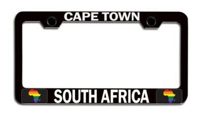 CAPE TOWN SOUTH AFRICA South Africa Steel License Plate Frame. CAN ...