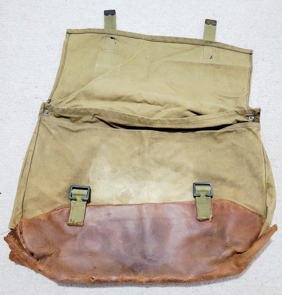 WW1 - 1908 WEBBING- OFFICERS SATCHEL HAVERSACK SIDE BAG BRITISH ARMY ...