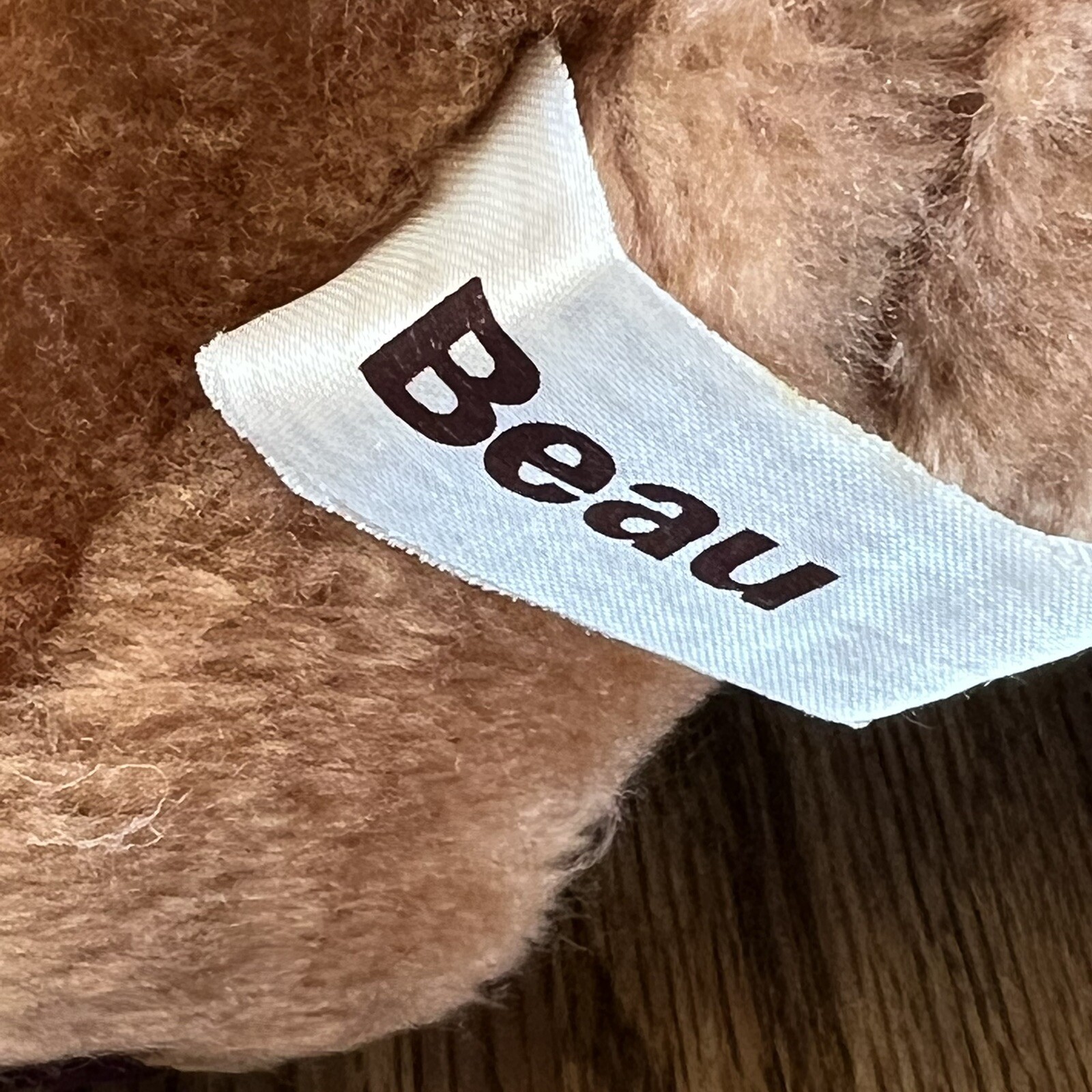 Vintage Russ Berrie BEAU Plush Sitting Smiling Bear Stuffed Animal ...