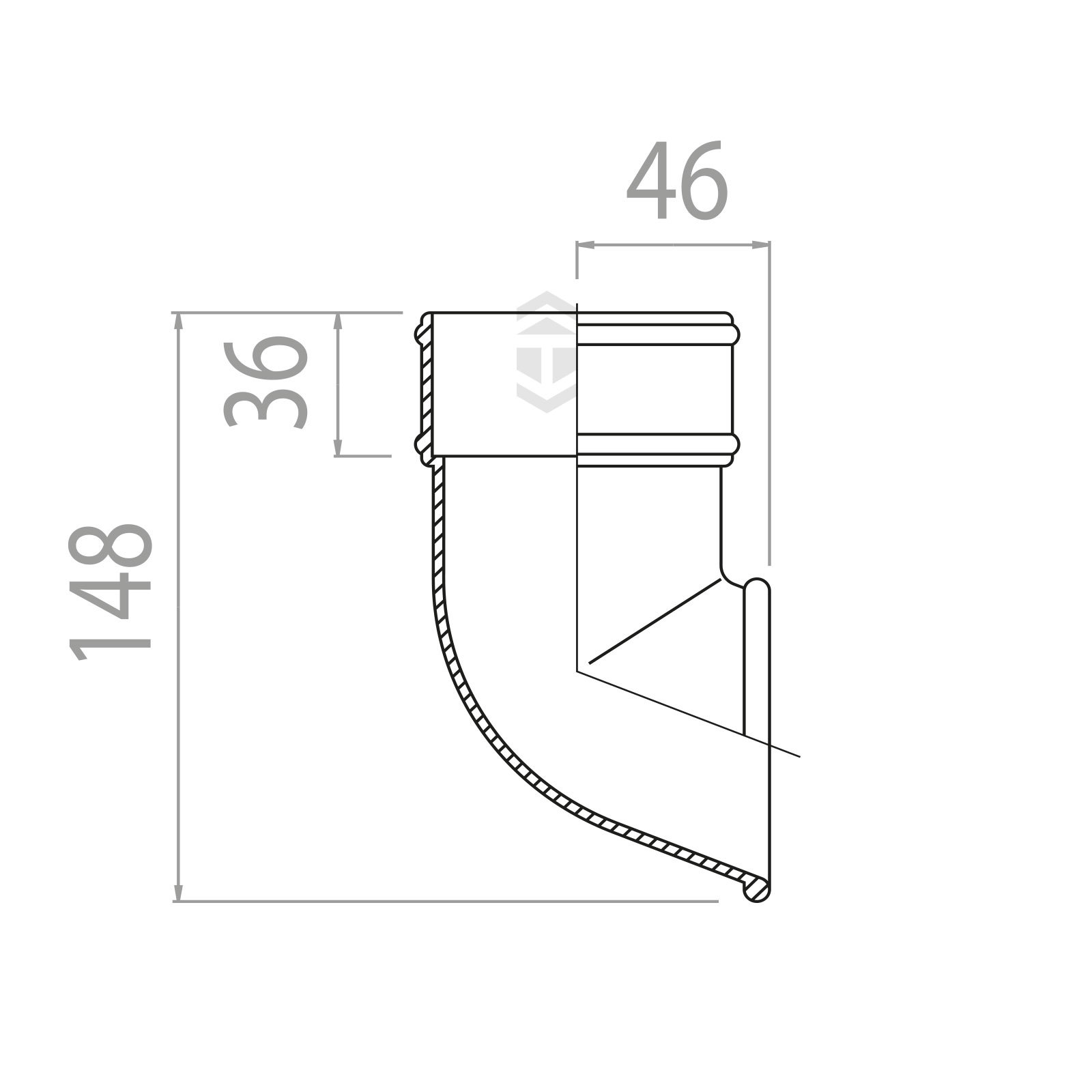 Half Round Guttering UPVC Plastic 114mm Marshall Tufflex Rainwater ...