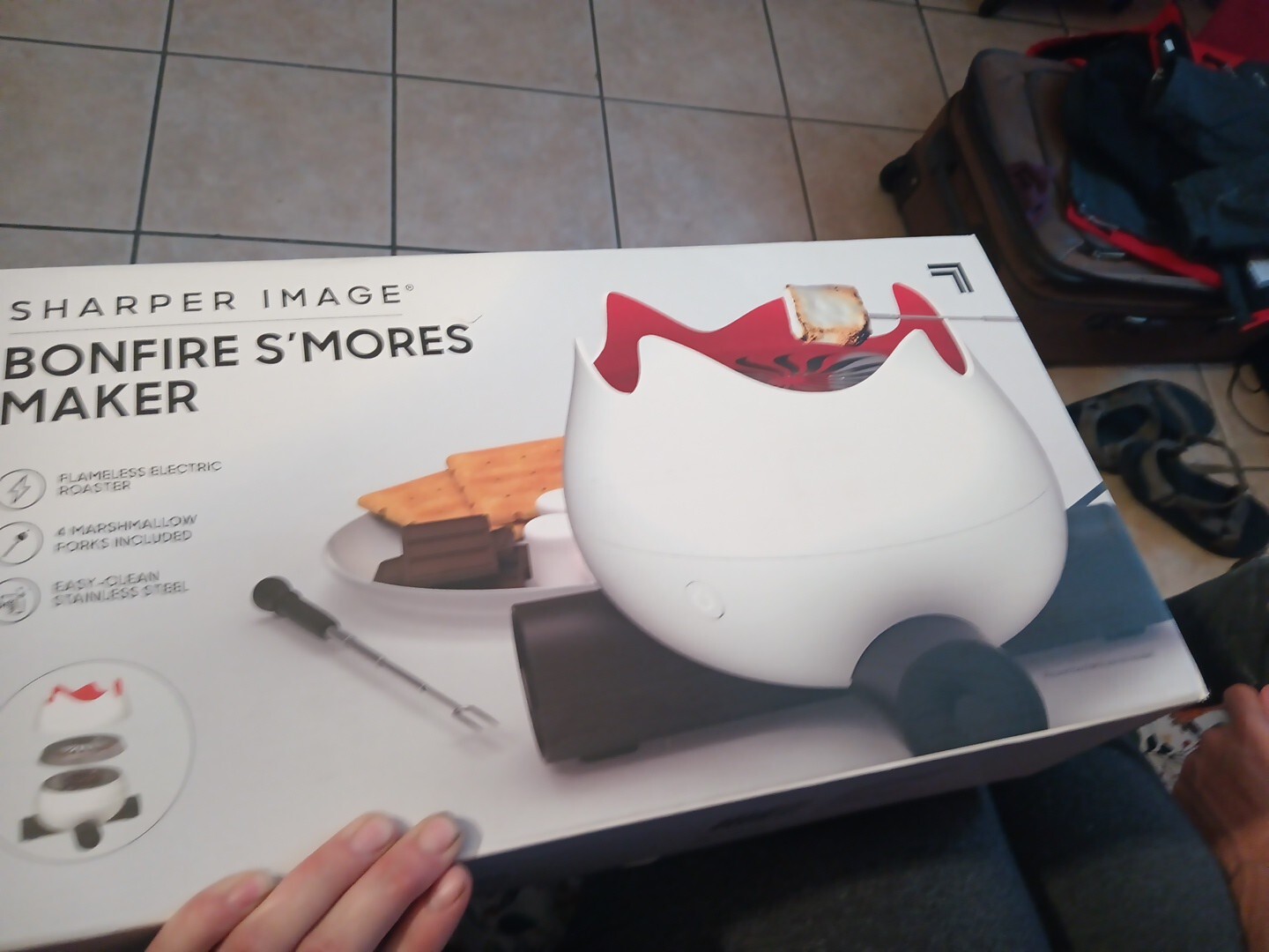 Sharper Image Bonfire S'Mores Maker - Flameless Electric Roaster New In ...