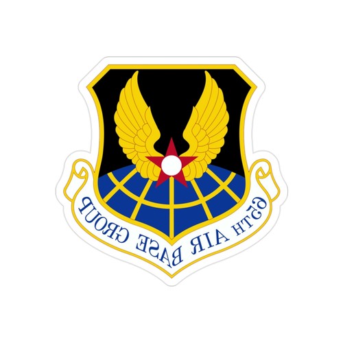 65 Air Base Group USAFE (U.S. Air Force) REVERSE PRINT Transparent ...