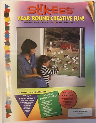 Farm & Animals Red Barn & Playsheet Vintage Stik-EES Vinyl Decals ...