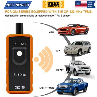 EL-50448 TPMS Reset Tool Relearn Auto Tool Tire Pressure Sensor For GM ...