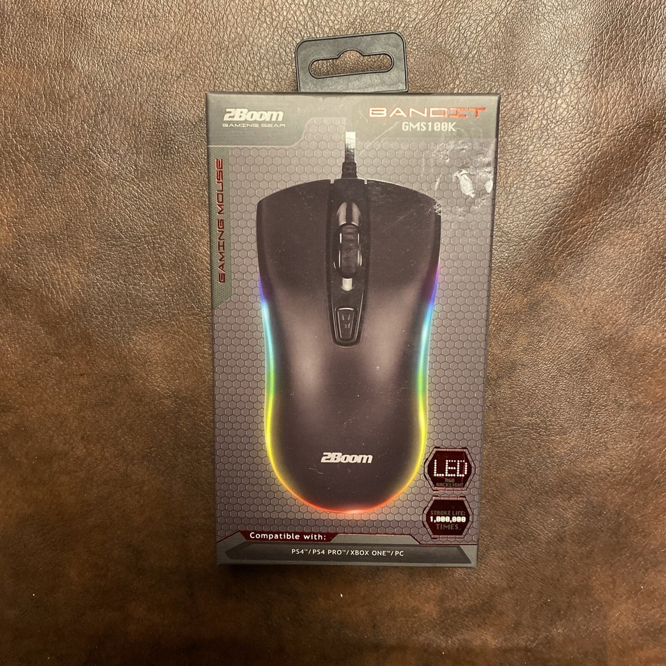 2Boom Bandit LED Gaming Mouse 7 Color PS4 PS4 PRO XBOX One PC ...