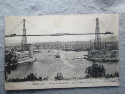 Antique Marseille, France, Between The Old Port And Transporter Bridge ...