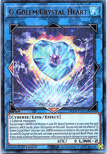 G Golem Crystal Heart BLCR-EN042 YU-Gi-Oh! Near Mint 1st Edition | eBay