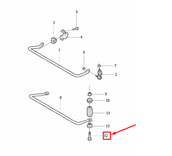 VOLVO C30 Stabilisatorstange hinten 31329967 NEU ORIGINAL online kaufen ...