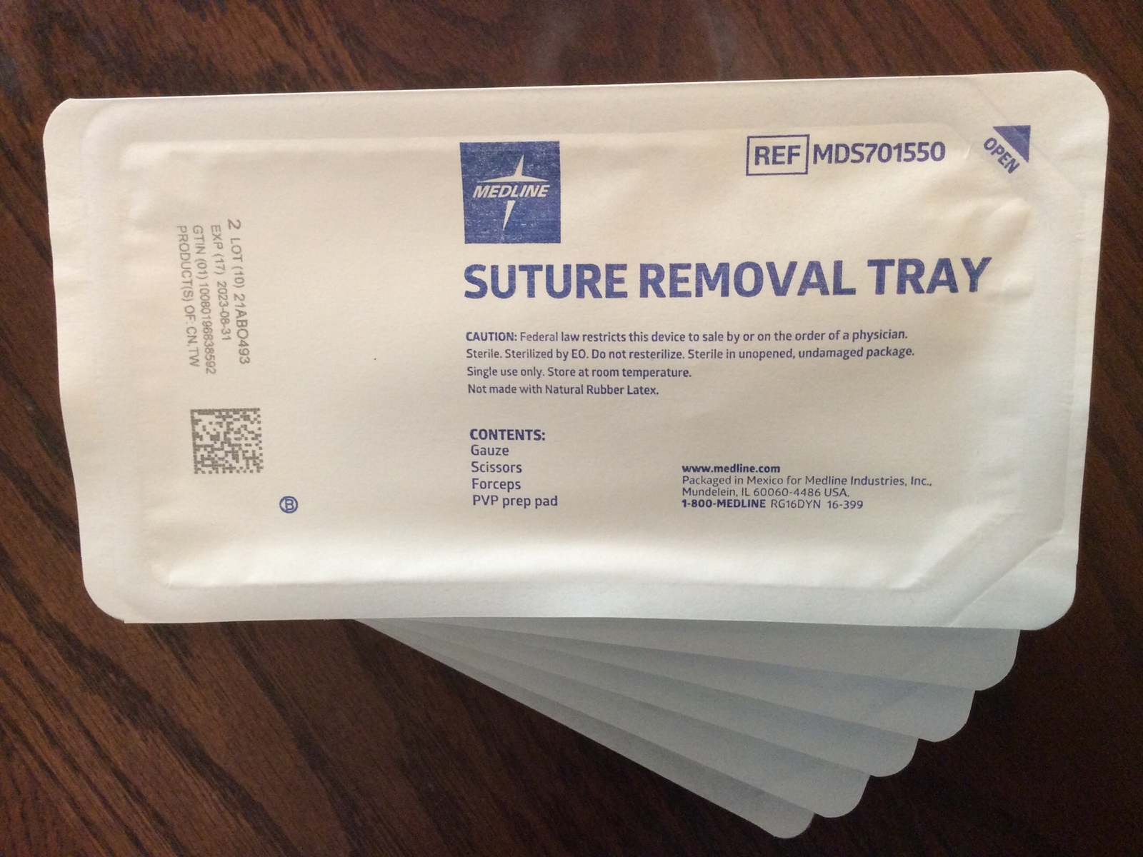 MEDLINE Suture Removal Tray Lot Of 6 Kits EXP. 08-31-2023 Sealed ...
