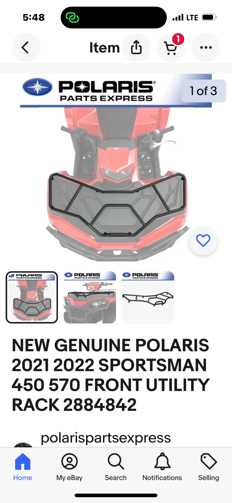 Polaris Sportsman 570 front rack | eBay