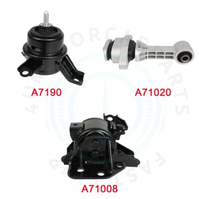 3pcs Engine Motor Trans Mount For 2010-2013 Kia Soul 1.6L 9765 9761 ...