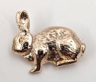 Fable England Gold Bunny Rabbit Brooch | eBay UK
