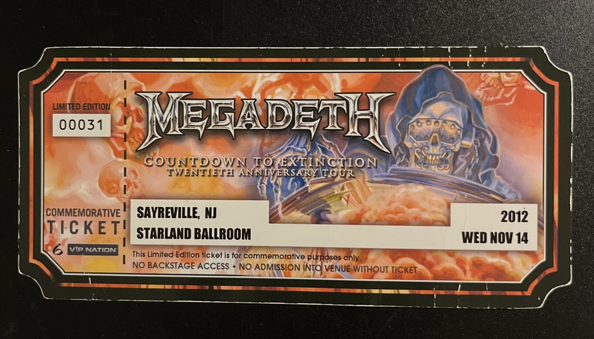 Megadeth Countdown To Extinction 20th Anniversary