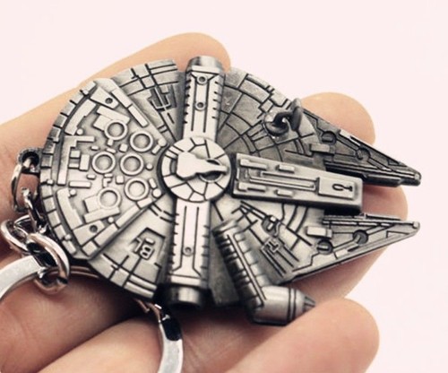 Millennium Falcon Key Ring. Star Wars Han Solo Space Ship Double Sided ...