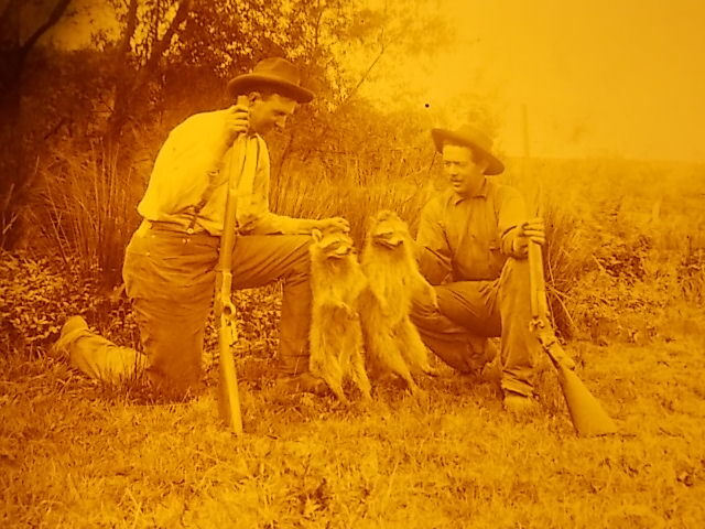 VINT SNAPSHOT PHOTO, RACCOON HUNTERS WITH THEIR RIFLES, COON HUNTING | eBay