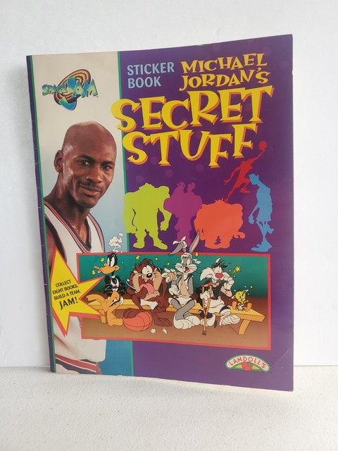 Space Jam Landoll's Secret Stuff Complete Sticker Book 1996 Michael ...