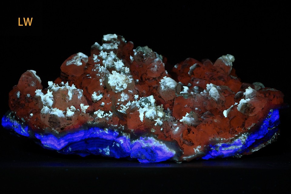 Three color Fluorescent Fluorite and Calcite from Xinyang, Henan, China ...