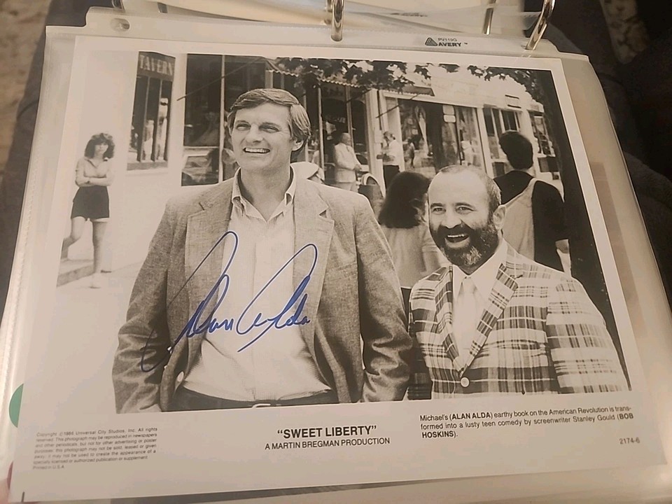 Alan Alda autographed 8x10 Photo " Sweet Liberty" | eBay