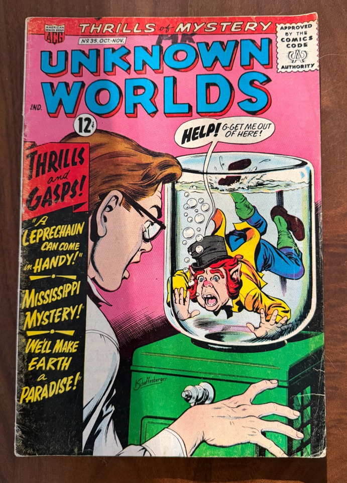 Unknown Worlds #32, 33, 34, 35 (1964) Lot Of 4 - AGC - Silver Age - LOW ...