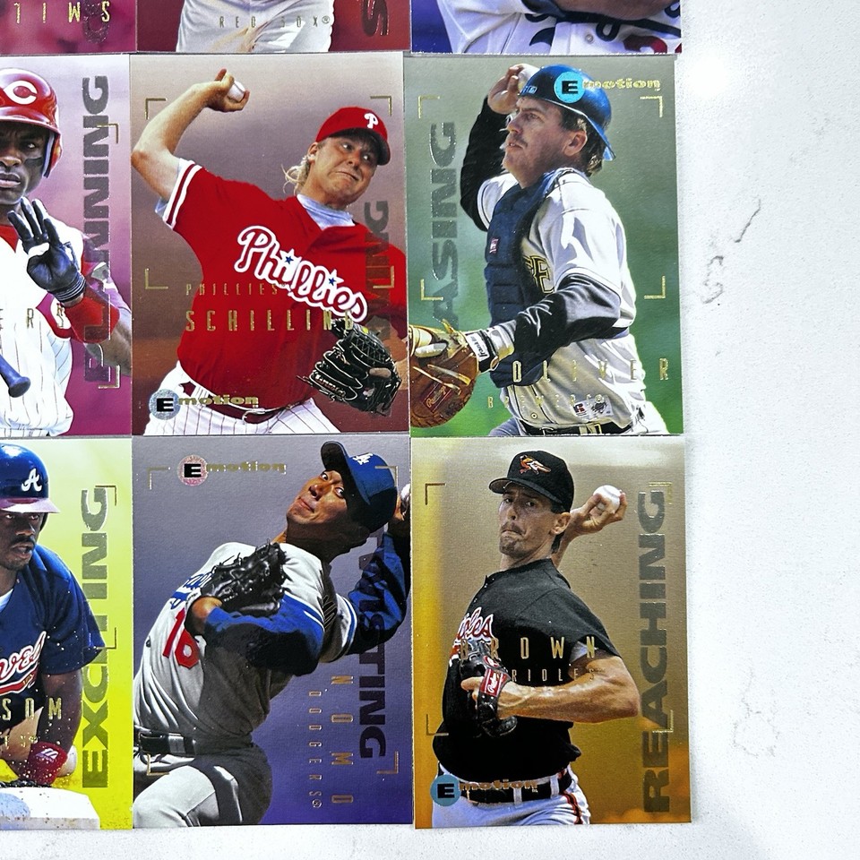 Lot of 25 Fleer Emotion 1995 Baseball Cards Stars Kevin Brown Greg ...