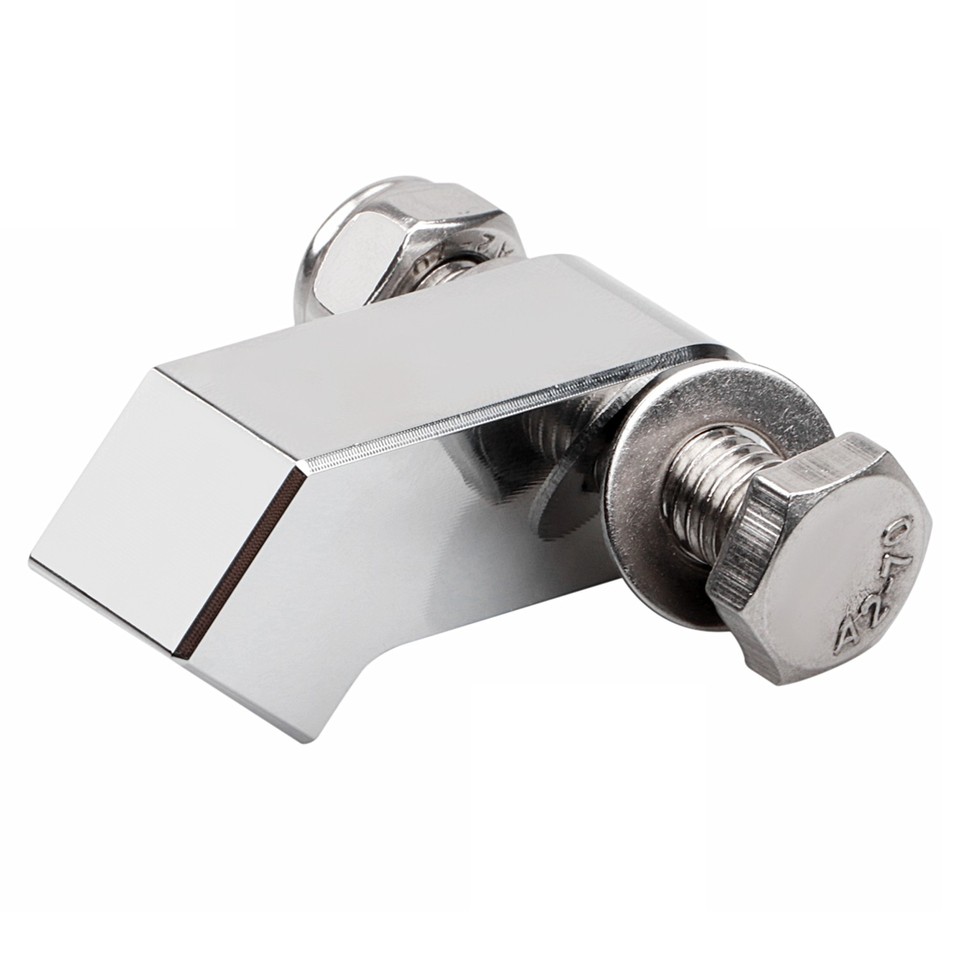 Chrome Headlight Mounting Block Bracket Fit For Harley Road King Fat ...