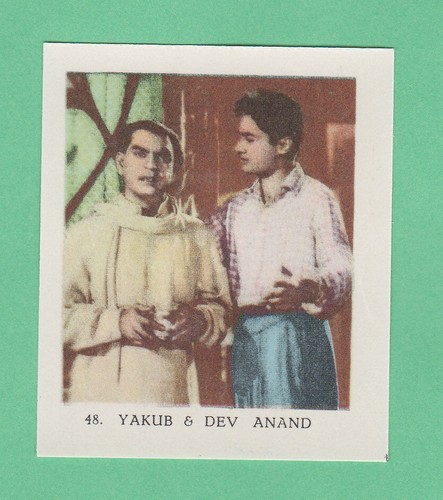 Early 50's Dev Anand/Yakub Val Gum Film Card Bollywood Star | eBay