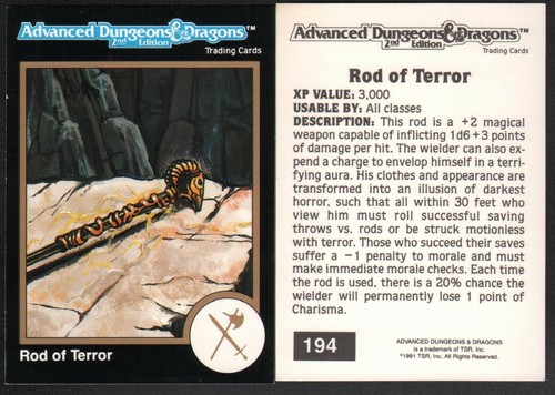 1991 TSR AD&D Gold Border RPG Fantasy Art Card Dungeons & Dragons #194 ...
