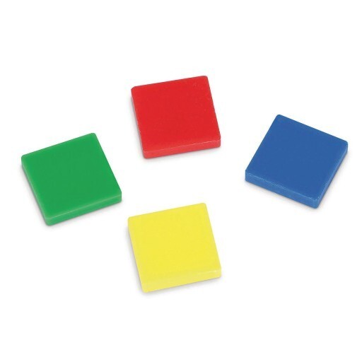Square Color Tiles Math Manipulative for Kids Set of 400 - 4 Colors New ...