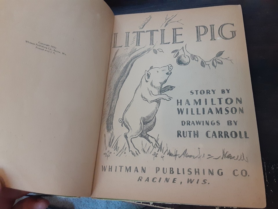 Little Pig Hamilton Williamson HC 1933 Whitman #S195 | eBay