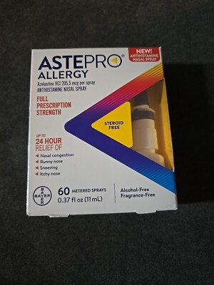New Astepro Allergy Nasal Spray 60 Metered Sprays 0.37oz / 11ml (O8 ...
