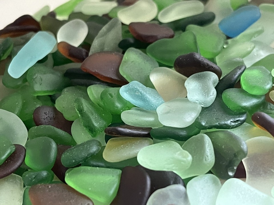 Genuine Surf Tumbled Sea/Beach Glass~Sold In Pieces of 30~Mixed Colors ...