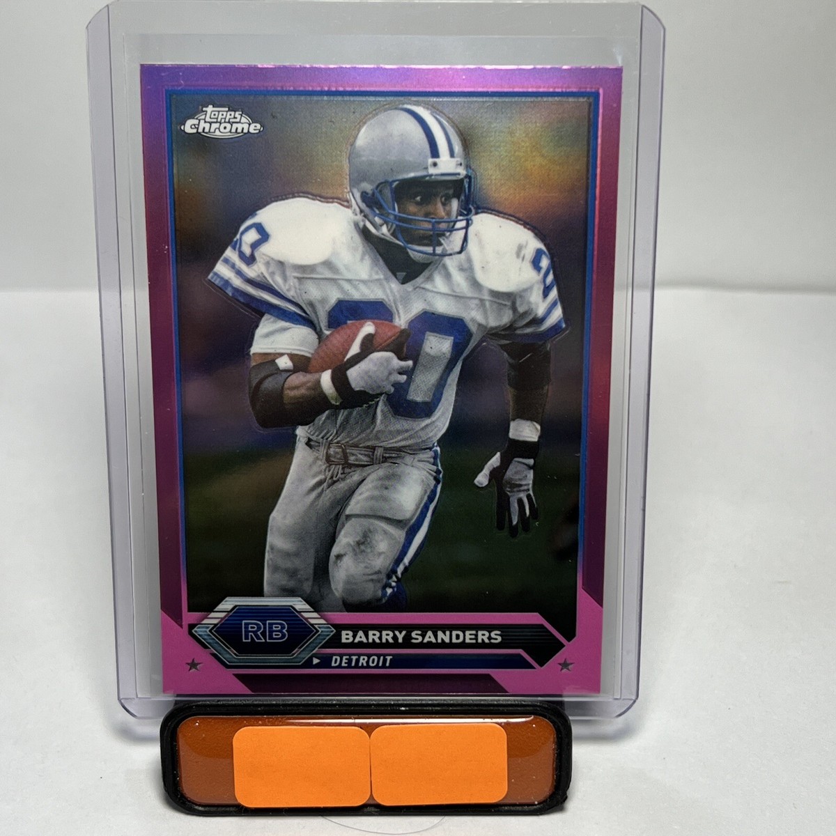 Barry Sanders Klosser Barry Sanders 1997 Topps Chrome #110 Refractor