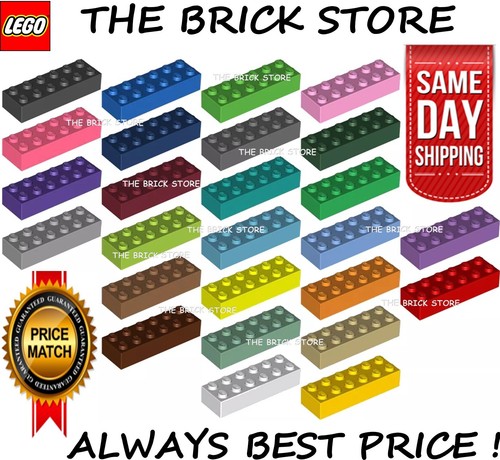 LEGO 2X6 BRICK - ALL COLOURS - 2456 - SELECT QTY & COL - BESTPRICE ...