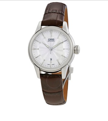 Oris Women's Artelier Watch Automatic Date Diamonds Stainless Sapphire ...