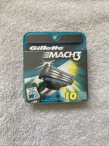 Gillette Mach3 Mach 3 Refill Razor Blades Pack of 10 Cartridges READ | eBay
