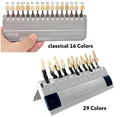 VITA Toothguide 3D Master Bleached Shade Guide 29 classical 16 Colors ...