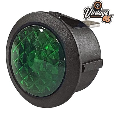 Durite Dashboard Green Warning Light Hazard Lamp Classic Car Bike 12v ...