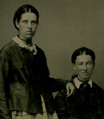 WOMEN IN ILL FITTING MATCHING JACKETS. TINTYPE. | eBay